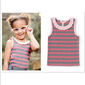 Matilda Jane | Shirts & Tops | Striped Ruffle Matilda Jane Tank Nwot ...
